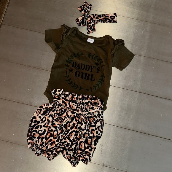 Matching Sets | Daddys Girl Camo Cheetah Print Outfit | Poshmark